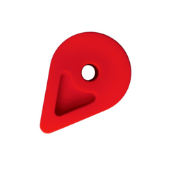 Plastic thimble with round hole M10 red | ropes and acc. \ thimbles ...